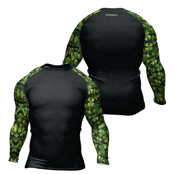 Rashninja Shamrock Warrior Men's Long Sleeve Rash Guard | Patrick