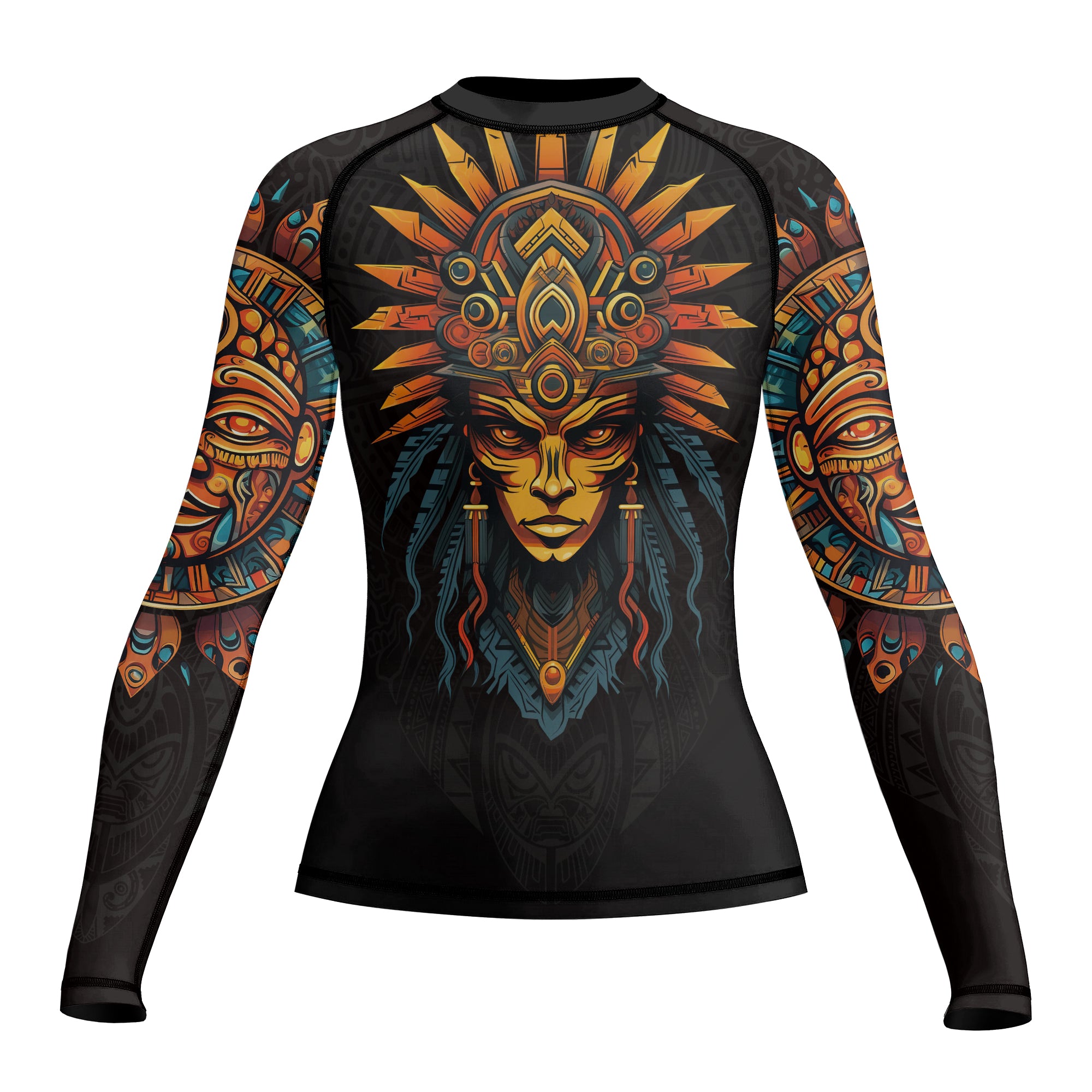 Rashninja Aztec Chieftain Women's Long Sleeve Rash Guard | Rash Guard