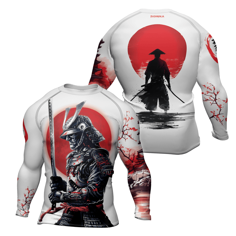 Rashninja Legendary Samurai Warrior Men's Long Sleeve Rash Guard