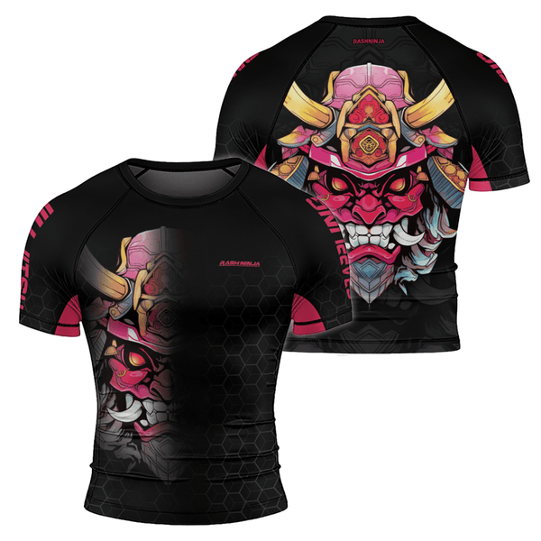 Rashninja Fear the Oni Men's Short Sleeve Rash Guard | Fightwear