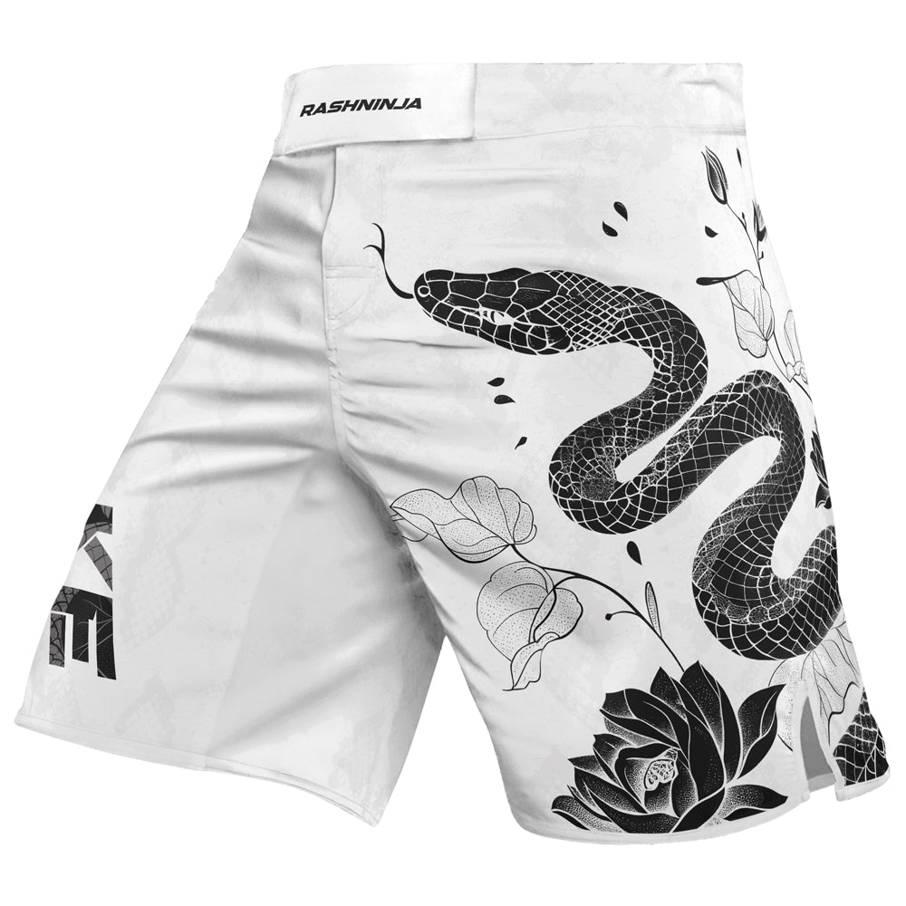 Rashninja Snake White Lotus Men's Fight Shorts