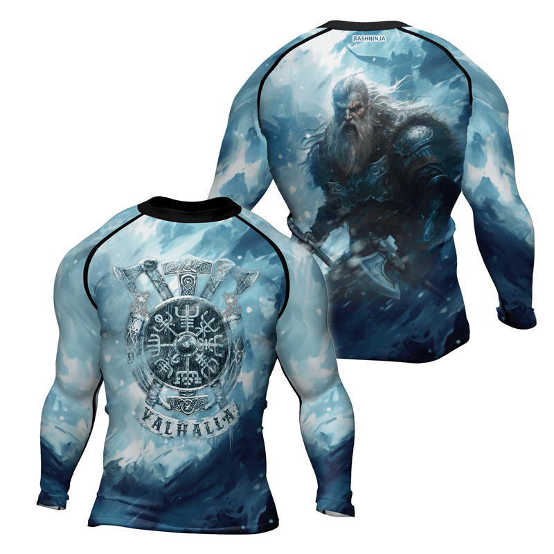 Rashninja Legendary Viking Valhalla Men's Long Sleeve Rash Guard
