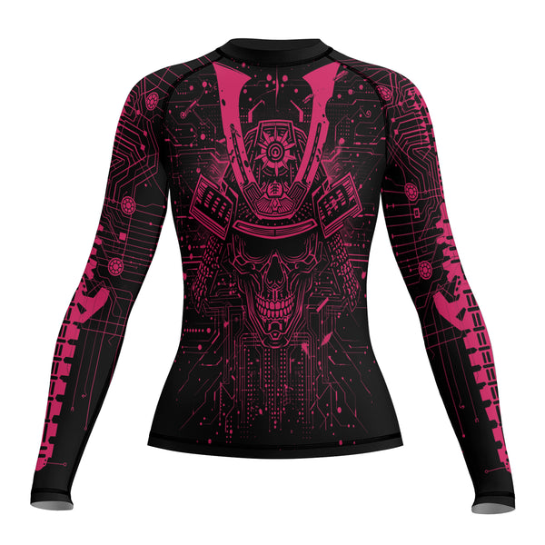Rashninja Cyber Neon Matrix Women's Long Sleeve Rash Guard