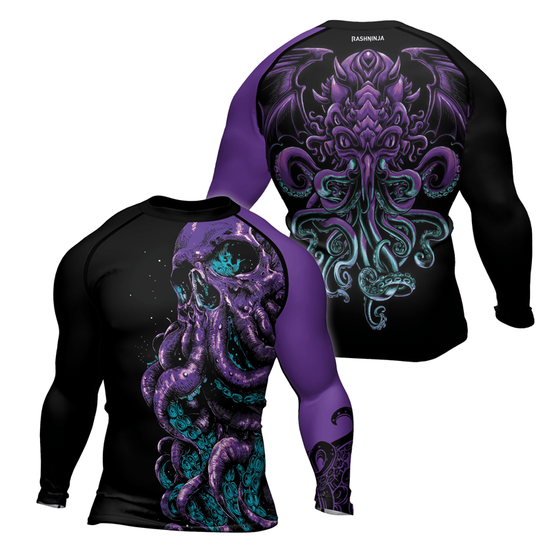 Rashninja Cthulhu Rises Men's Long Sleeve Rash Guard | Fightwear