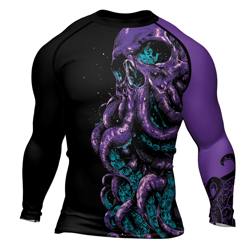 Rashninja Cthulhu Rises Men's Long Sleeve Rash Guard | Fightwear