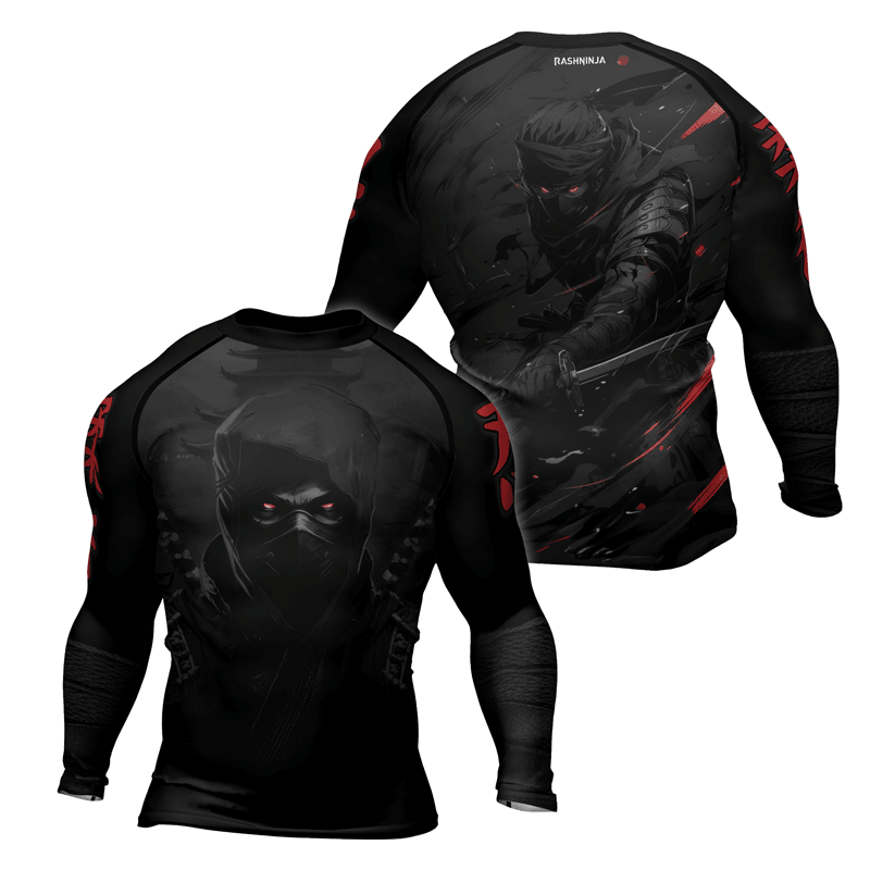 Rashninja Ninja Fury Men's Long Sleeve Rash Guard | Fightwear