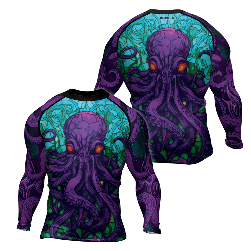Rashninja Eldritch Entity Cthulhu Men's Long Sleeve Rash Guard
