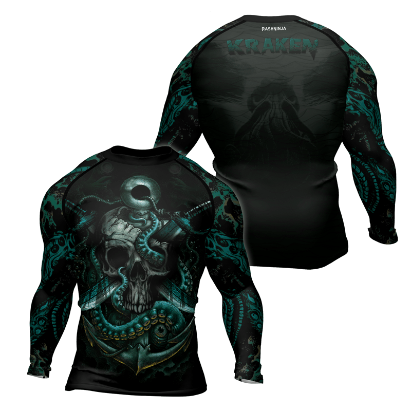 Rashninja The Kraken Men's Long Sleeve Rash Guard | Fightwear
