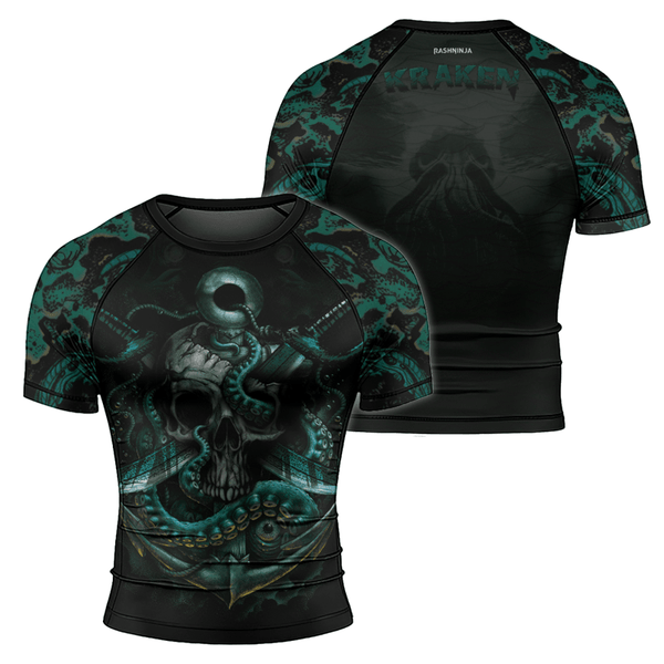 Rashninja The Kraken Men's Short Sleeve Rash Guard | Fightwear