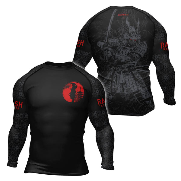 Rashninja Samurai Warrior Spirit Men's Long Sleeve Rash Guard