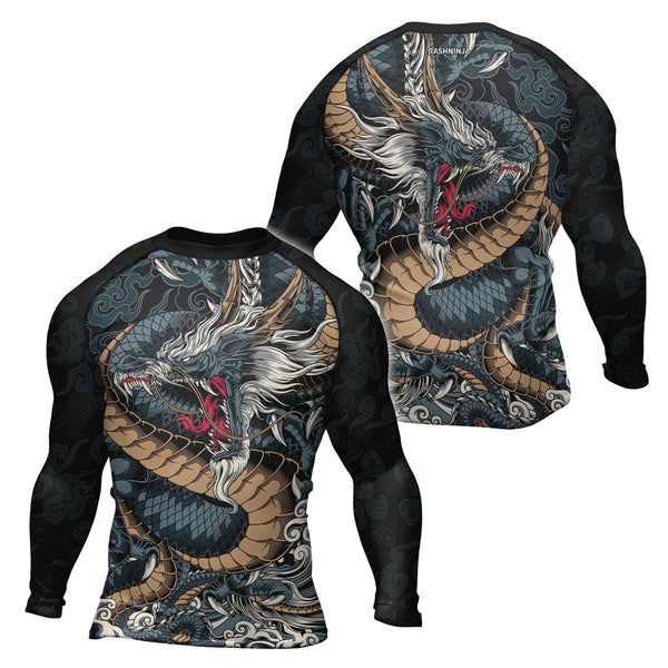 Rashninja Dragon Power Men's Long Sleeve Rash Guard | Fightwear