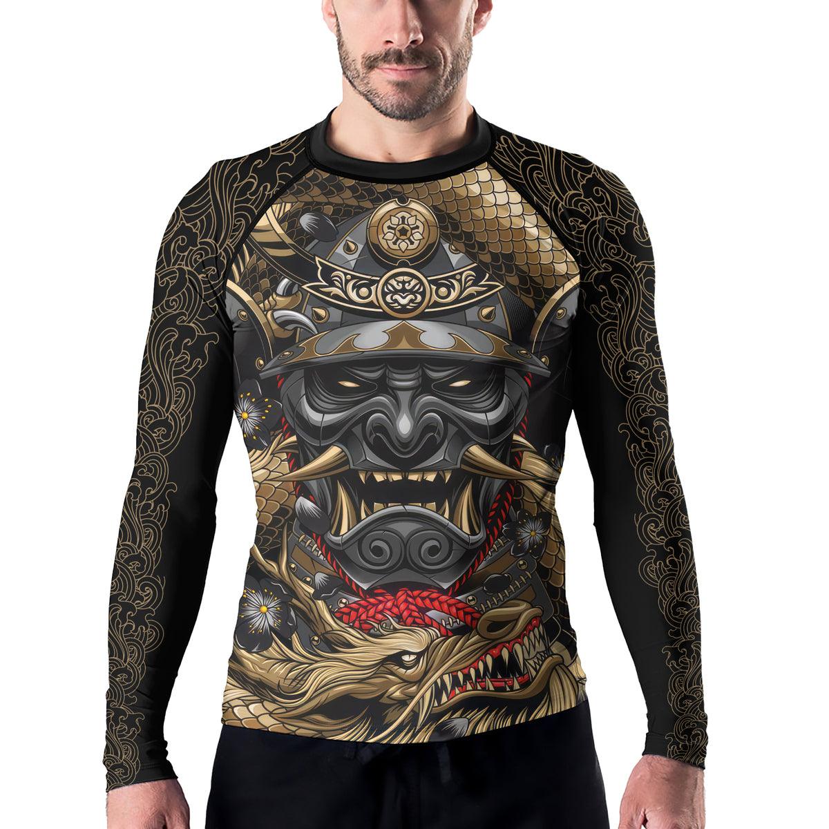 Rashninja Samurai vs Dragon Men's Long Sleeve Rash Guard | Fightwear
