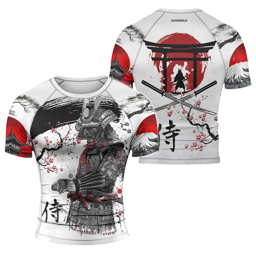 Rashninja Sakura Samurai Men's Short Sleeve Rash Guard | Fightwear