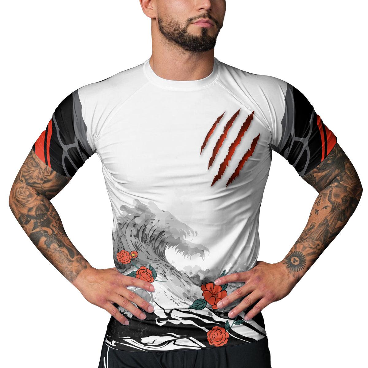 Rashninja Wild Tiger Men's Short Sleeve Rash Guard | Fightwear