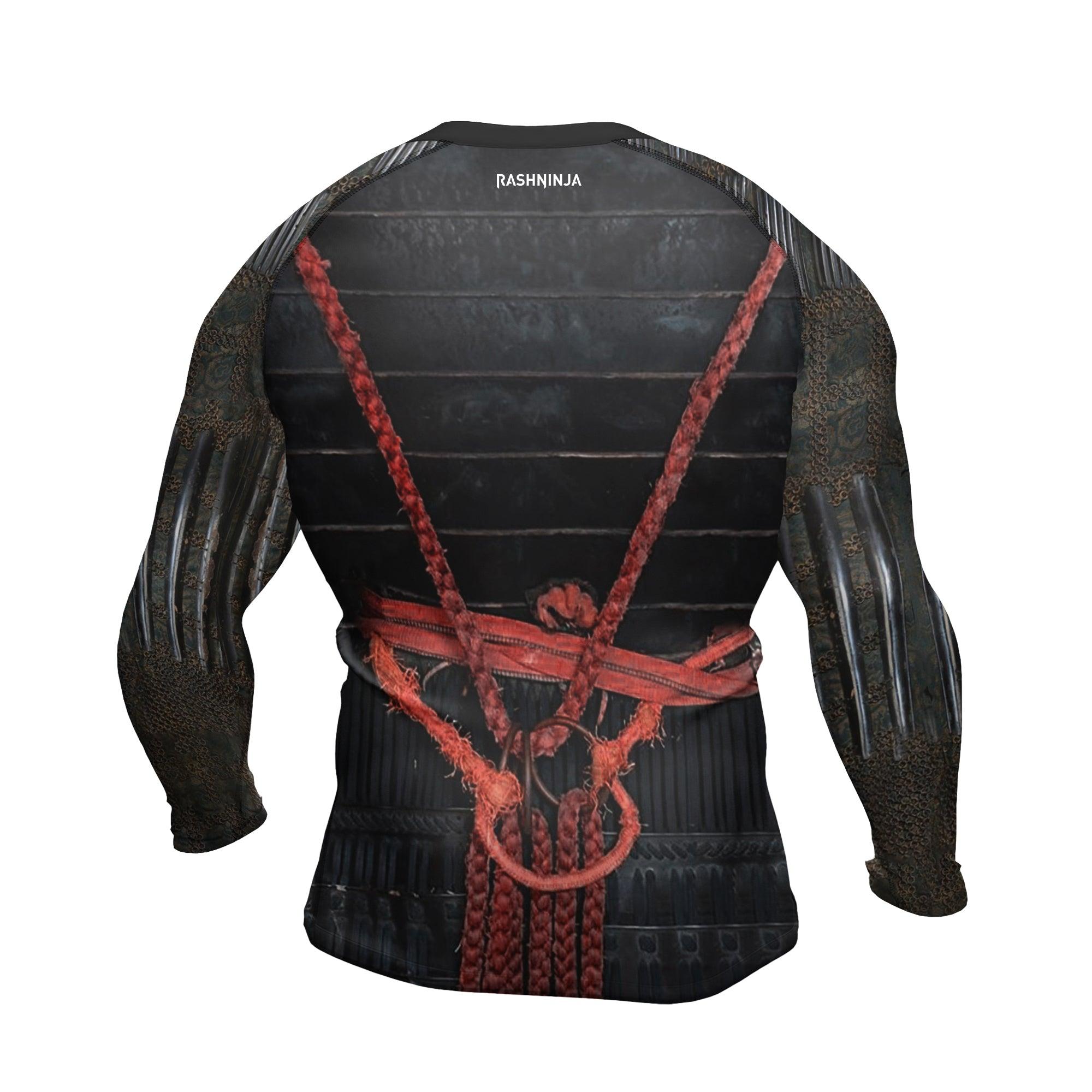 Rashninja Samurai Wolf Men's Long Sleeve Rash Guard | Fightwear