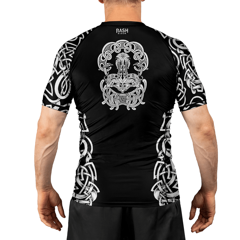 Rashninja Thor Hammer Mjolnir Men's Short Sleeve Rash Guard | Fightwear