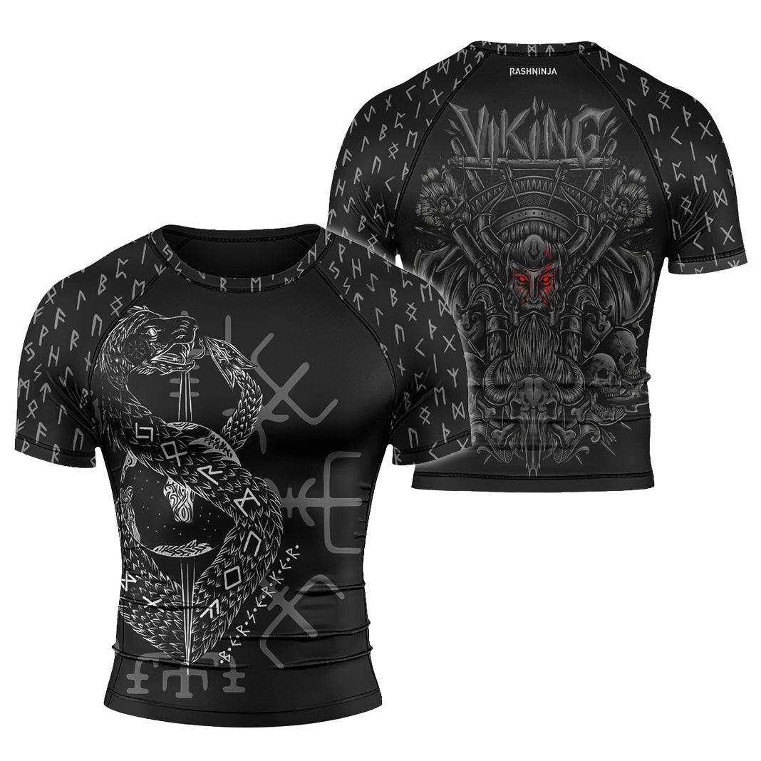 Rashninja Viking Jormungandr Men's Short Sleeve Rash Guard | Fightwear