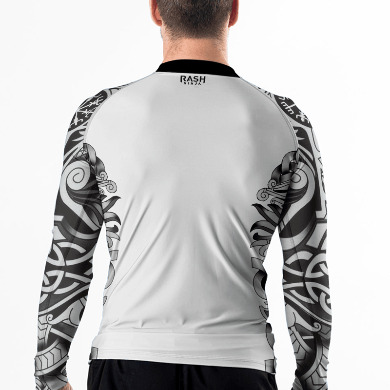 Rashninja Viking Wolf Fenrir Men's Long Sleeve Rash Guard | Fightwear
