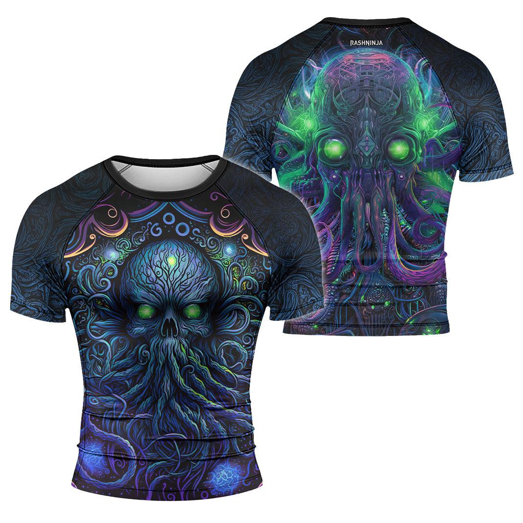 Rashninja Cthulhu Mythos Men's Short Sleeve Rash Guard | Fightwear