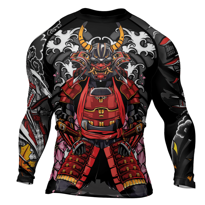 Rashninja Samurai Spirit Men's Long Sleeve Rash Guard | Fightwear