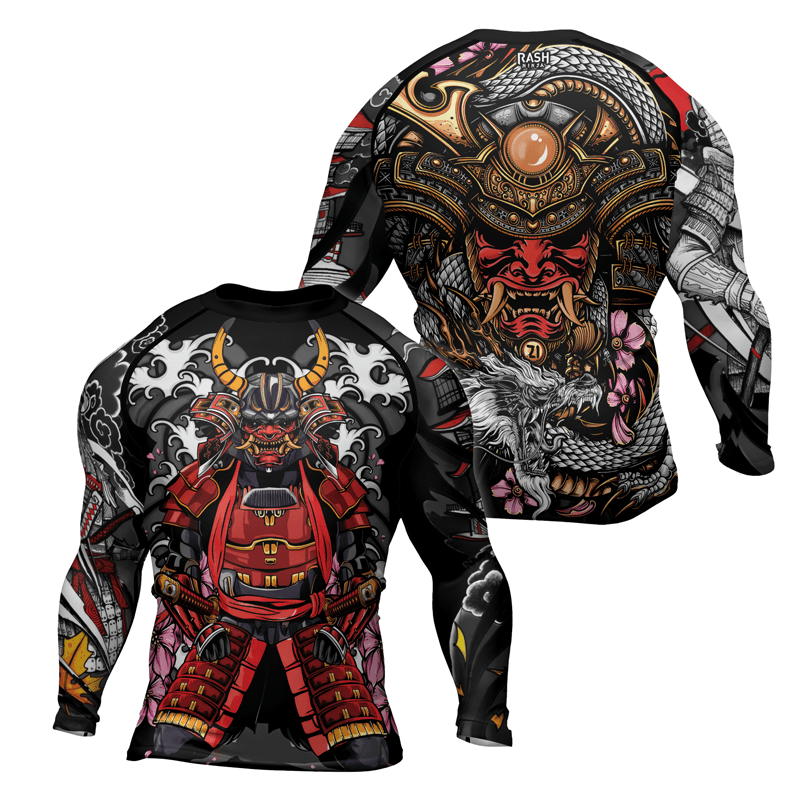 Rashninja Samurai Spirit Men's Long Sleeve Rash Guard | Fightwear