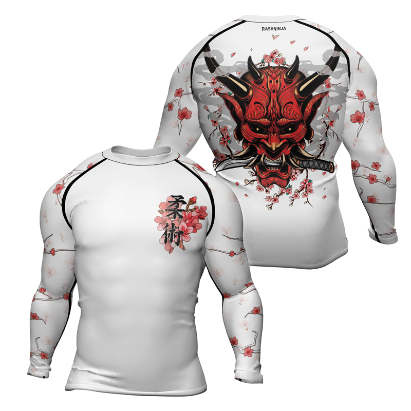 Rashninja Oni Blossom Fusion Men's Long Sleeve Rash Guard | Fightwear